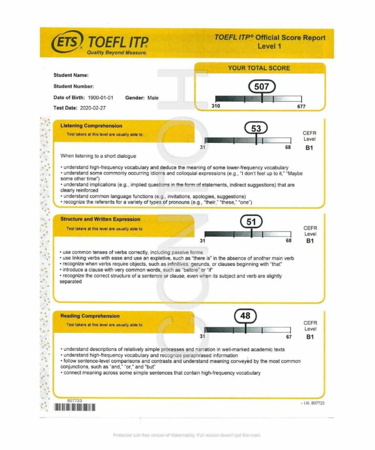 Tes TOEFL ITP Online Resmi ETS (2025) | Akademi Bahasa Asing