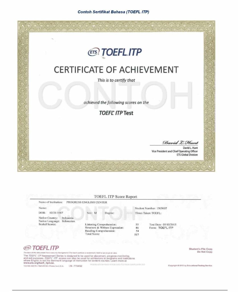 Tes TOEFL ITP Online Resmi ETS (2025) | Akademi Bahasa Asing
