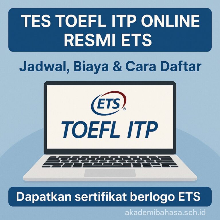 Tes TOEFL ITP Online Resmi ETS | Akademi Bahasa Asing