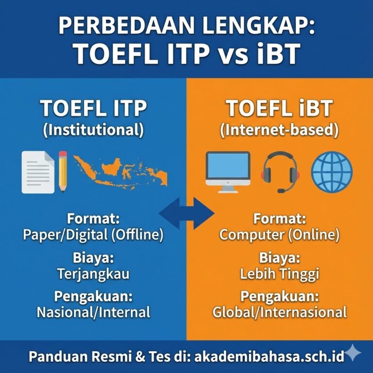 TOEFL ITP vs iBT | Akademi Bahasa Asing