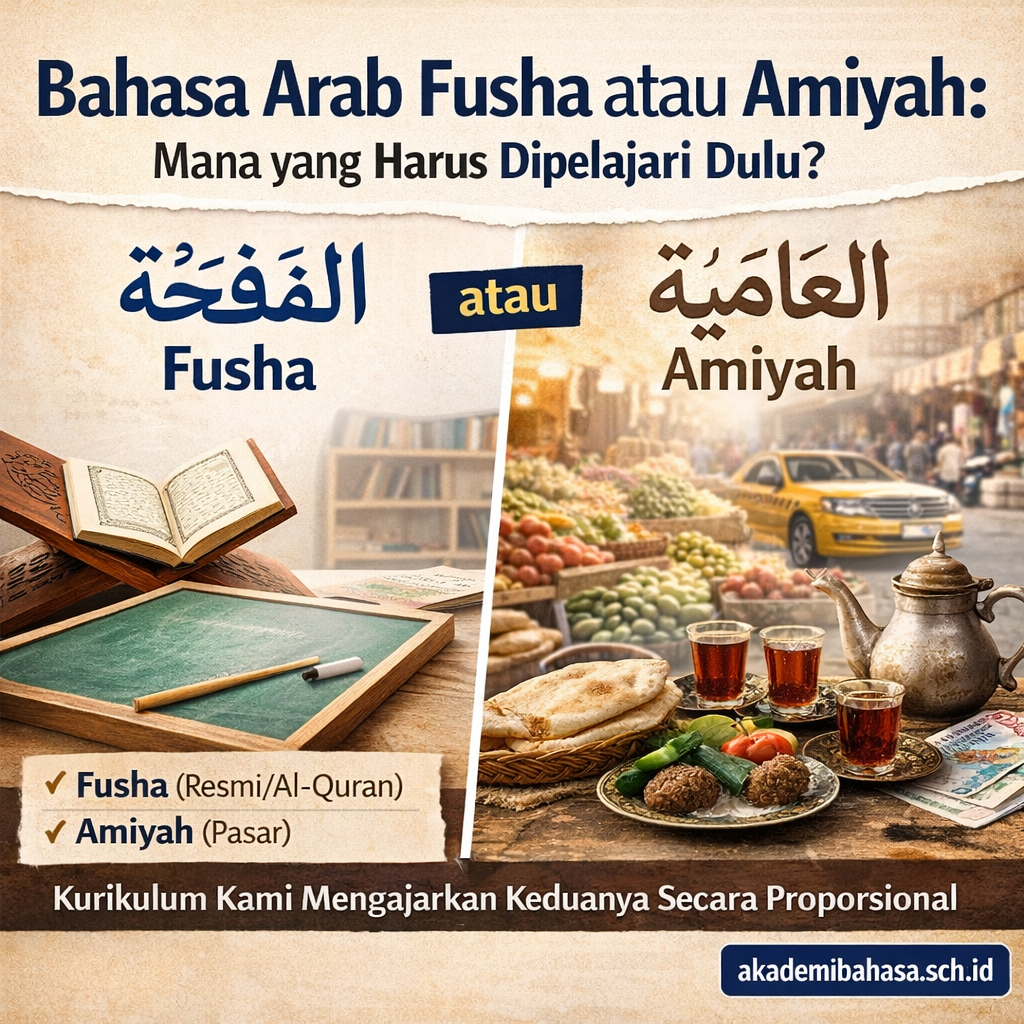 Perbedaan Bahasa Arab Fusha dan Amiyah Panduan Mulai | Akademi Bahasa Asing